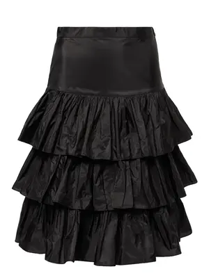 VALENTINO Valentino Silk Taffeta Midi Skirt