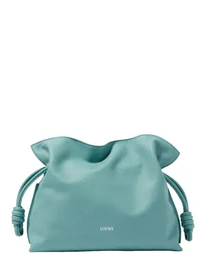 Loewe Loewe Flamenco Medium Leather Clutch Blue