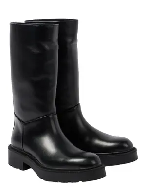 THE ROW Nobilis Tr Leather Boots - Black