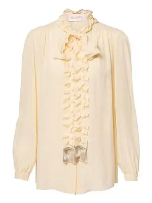 Valentino Garavani Crêpe De Chine Shirt - Beige