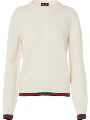 Gucci Wool And Cashmere Sweater - White