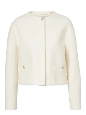 Gucci Interlocking G Wool-blend Bouclé Jacket - White
