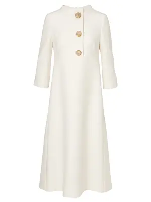 Valentino Garavani Crepe Couture Midi Dress - White