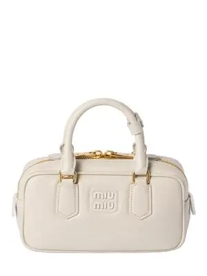 Miu Miu Arcadie Leather Bag - Chalk White