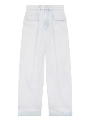MARANT ETOILE Rachelle Loose Fit Denim Jeans - Light Blue