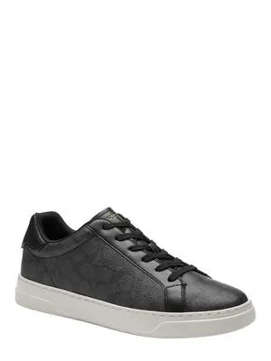 COACH High Line Signature Canvas Sneakers - Graphite/chalk