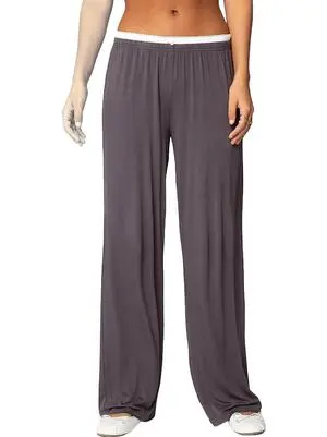 EDIKTED Elsa Layered Pants - Gray