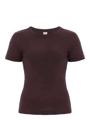 FLORE FLORE Car Cotton T-shirt - Brown