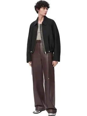 Loewe Nappa Lambskin Trousers - Chocolate Brown