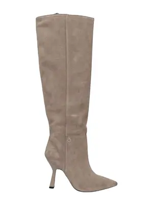 Patrizia Pepe 110mm Suede Boots - Neutrals