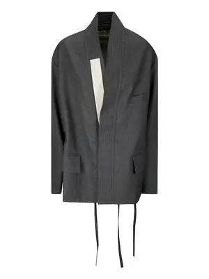 MORDECAI MORDECAI Wrap Wool Jacket