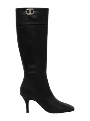 TWINSET 85mm Oval T Boots - Black