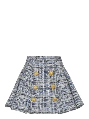 BALMAIN Balmain Flared Tweed Skirt