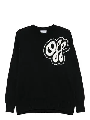 Off-White Hand-drawn Script Sweater - Black