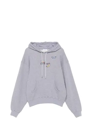 Off-White Bookish Butterfly Hoodie - Grey