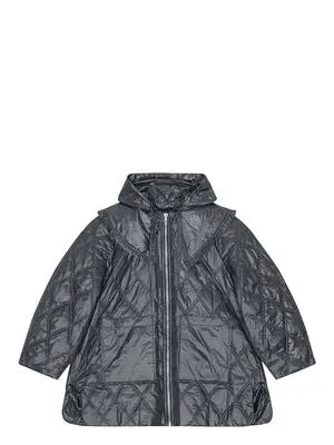 GANNI Quilted Puffer Jacket - Blue