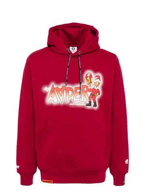 AAPE BY *A BATHING APE® Graphic Print Hoodie - Red
