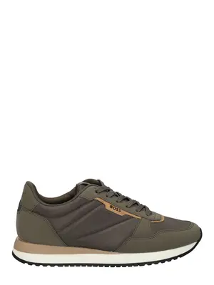 BOSS Panelled Sneakers - Green