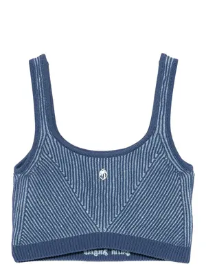 PALM ANGELS Palm Angels Ribbed-Knit Tank Top