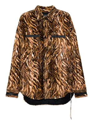 MASTERMIND WORLD Leopard Print Jacket - Brown