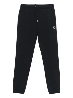 Fred Perry Logo-embroidered Track Pants - Blue