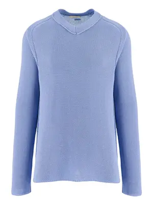 FERRAGAMO V-neck Sweater - Blue