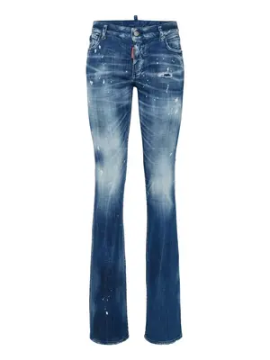Dsquared2 Mid-rise Flared Jeans - Blue