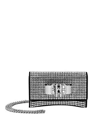 Philipp Plein Crystal Embellished Shoulder Bag - Black