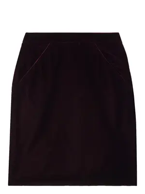 TOM FORD Velvet Skirt - Burgundy