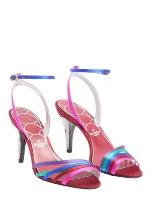 Valentino Garavani Ladycrush Ankle Strap Sandal - Multicolor/silver Shade