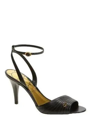 Valentino Garavani Ladycrush Ankle Strap Sandal - Black