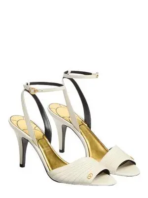 Valentino Garavani Ladycrush Ankle Strap Sandal - Ivory