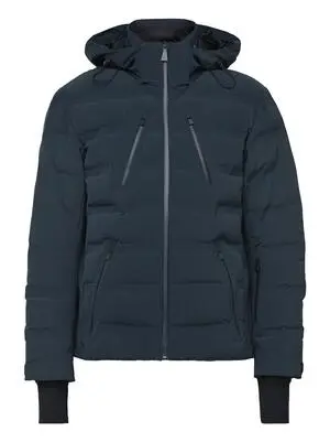 Aztech Mountain Quilted Hooded Down Ski Jacket - Blue