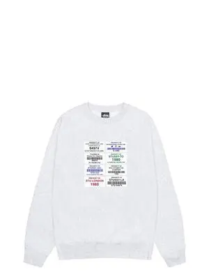 StÜssy Codes Crew - Ash Heather
