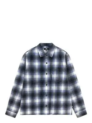 StÜssy Rocco Flannel Plaid Shirt - Blue
