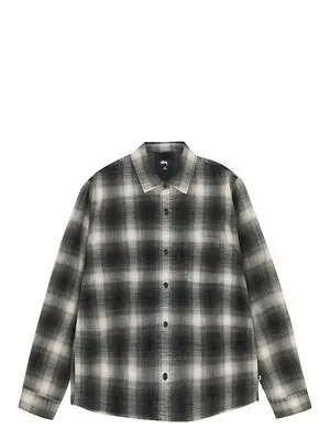 StÜssy Rocco Flannel Plaid Shirt - Grey