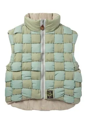 Kapital Reversible Quilted Padded Shell Gilet - Green