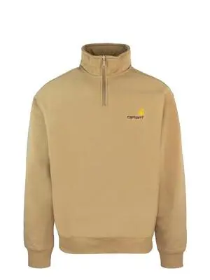 Carhartt Wip American Script Half Zip Sweatshirt - Pineaut