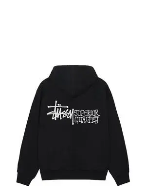 StÜssy Superior Quality Zip Hoodie - Black