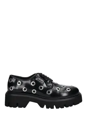 MSGM Stud-embellished Oxford Shoes - Black