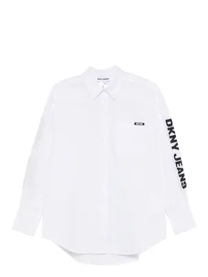 Dkny Poplin Button-down Shirt - White