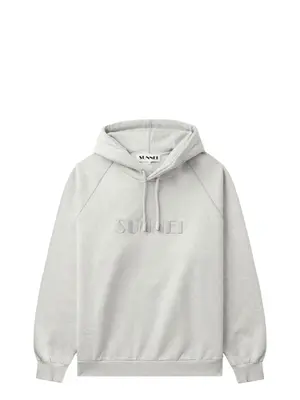Sunnei Logo-embroidered Hoodie - Grey