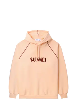 Sunnei Printed Hoodie - Pink