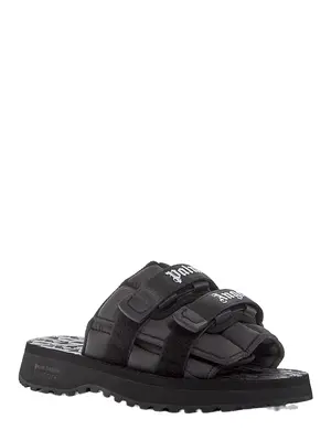 Palm Angels X Suicoke Moto Puff Slide Sandals - Black