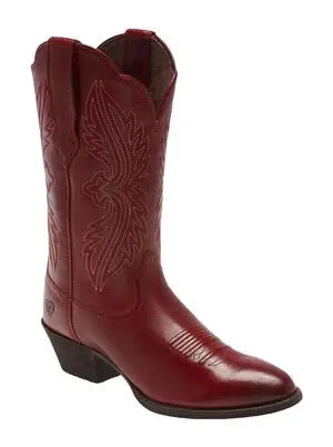 Ariat Ariat Heritage Leather Western Boot Rosy Red