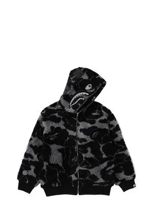 A BATHING APE Abc Camo Boa Shark Relaxed Fit Hoodie - Black