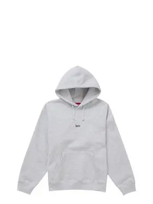 Supreme Micro Logo Hooded Sweatshirt - Ash Grey
