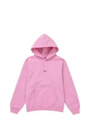Supreme Micro Logo Hooded Sweatshirt (fw24) Pink