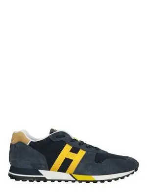 Hogan Leather Low-Top Sneakers Navy