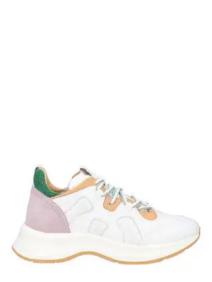 Hogan Leather And Textile Sneakers - White